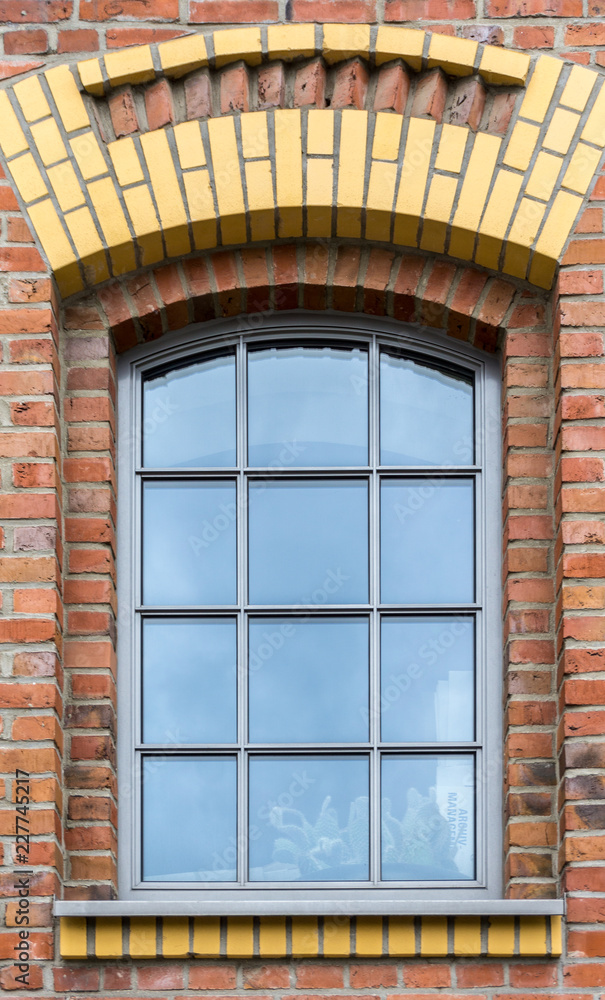 window in brick wall Stock Photo | Adobe Stock