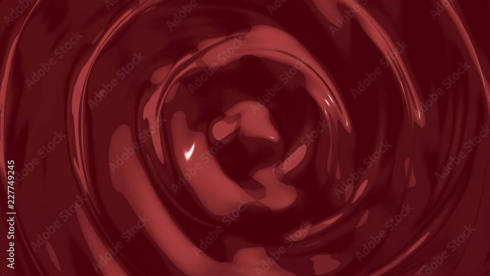 Animation of waves and ripples in red blood. Rippled surface of red ...