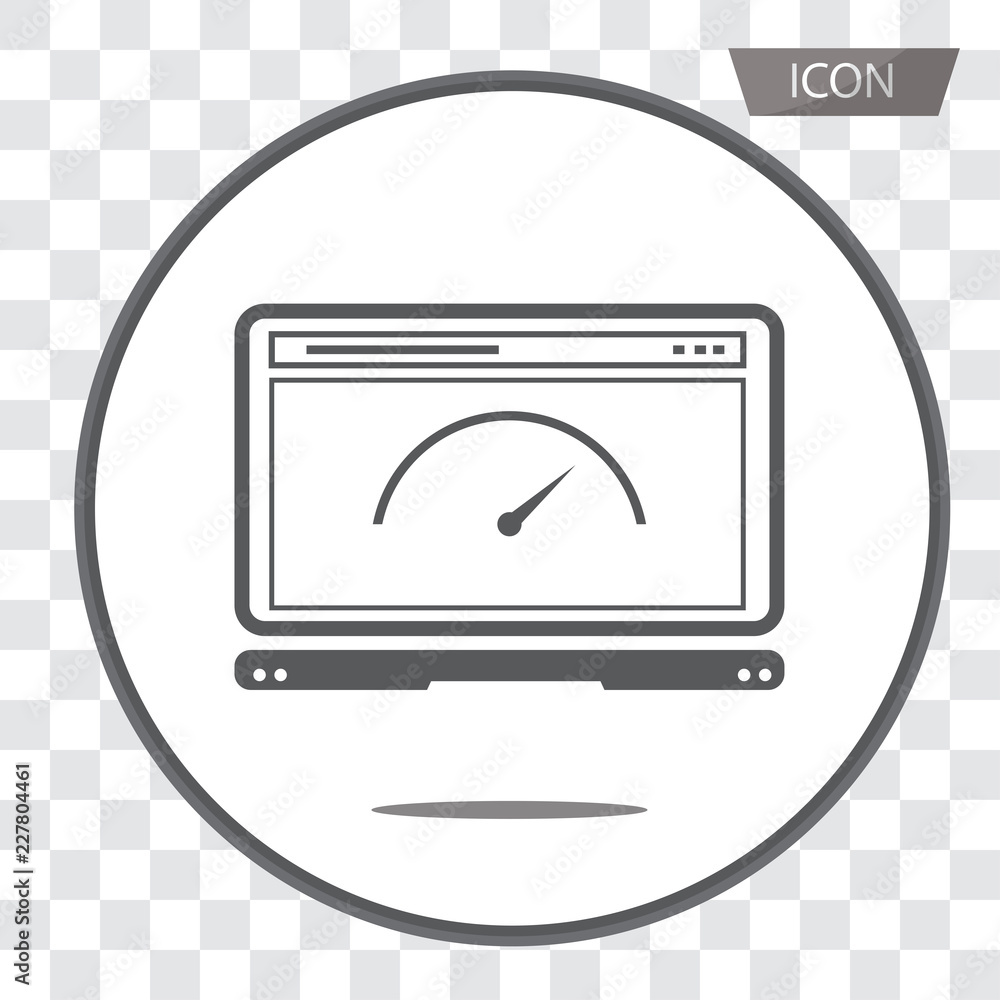 Browser speed , browser speed test isolated on transparent background ...