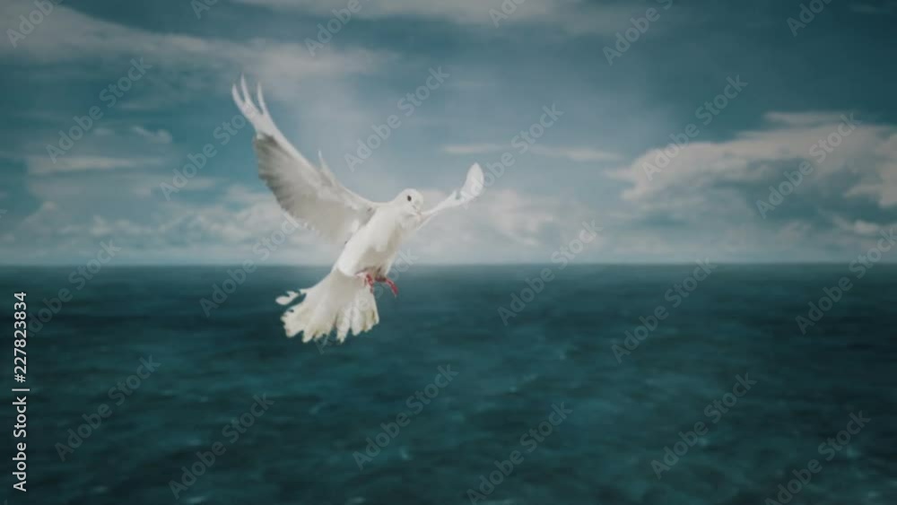 Representation of the Holy Spirit moving over water during Creation ...