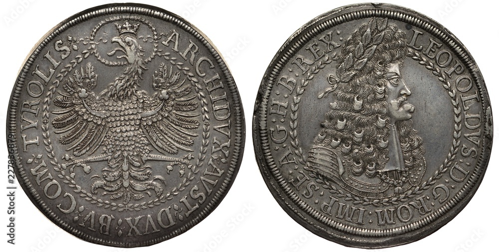 Holy Roman Empire of German Nation Austria Austrian Tyrol silver coin 2 ...
