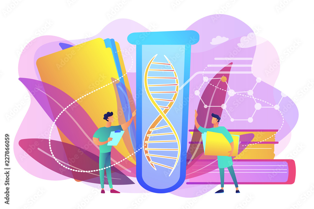 Genetic testing concept vector illustration. Stock Vector | Adobe Stock