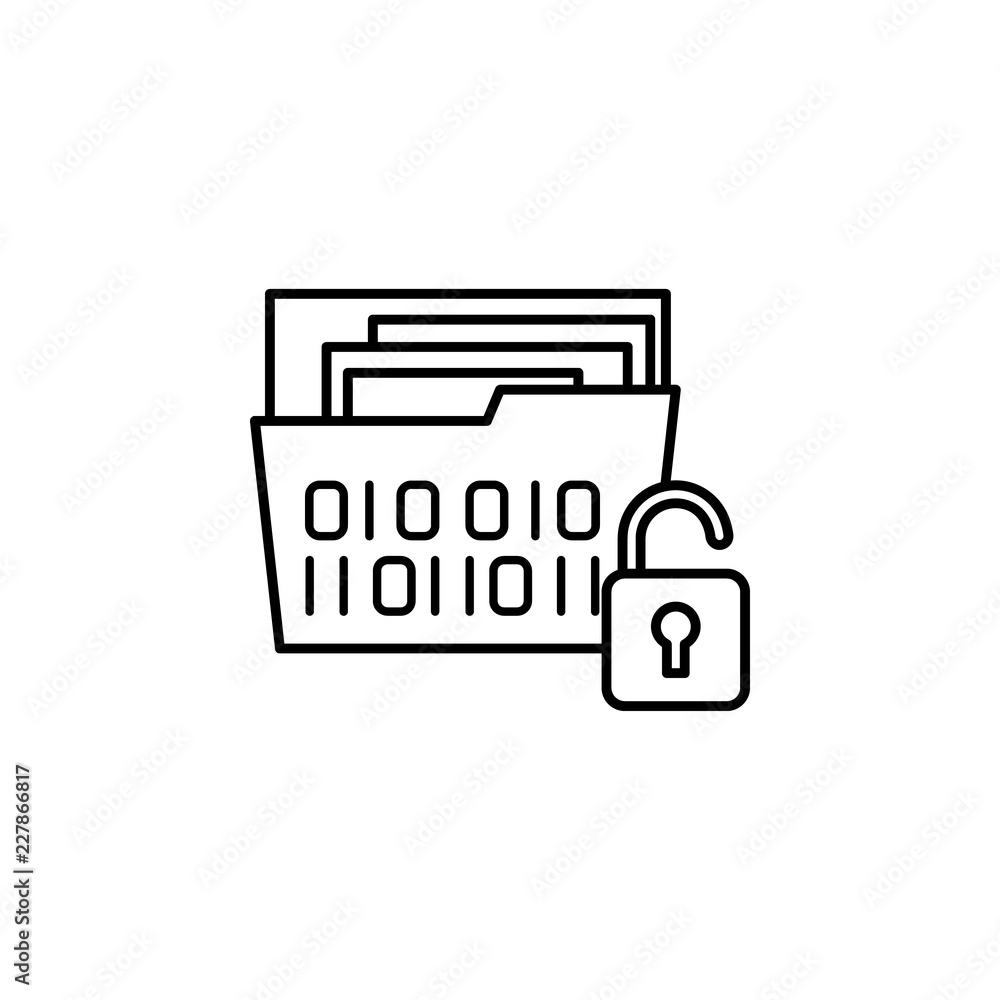 Access, folder icon. Element of general data project icon for mobile ...