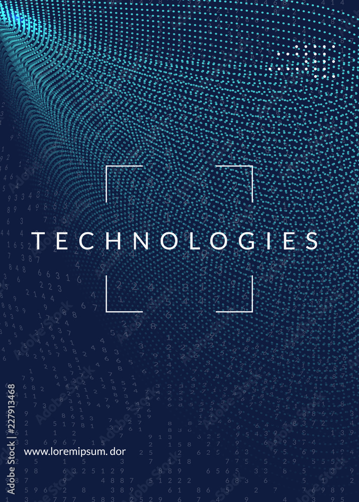 Artificial intelligence background. Technology for big data ...