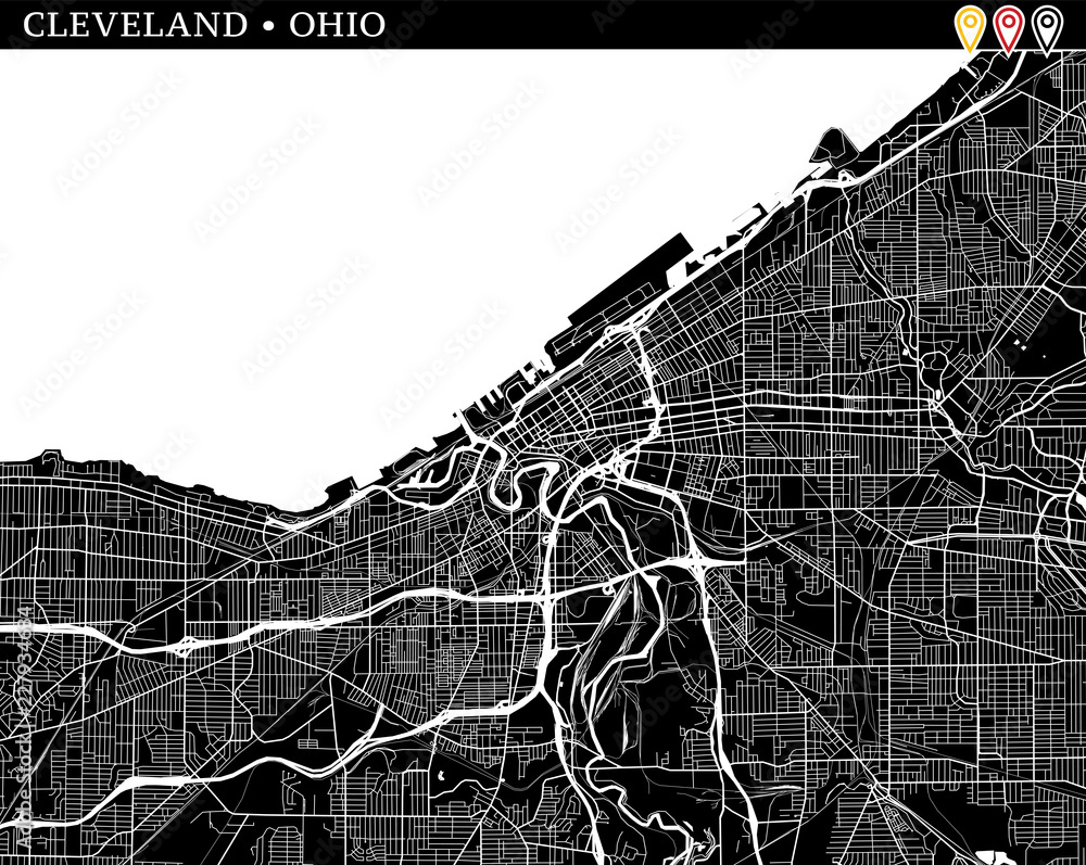 Simple Map Of Ohio