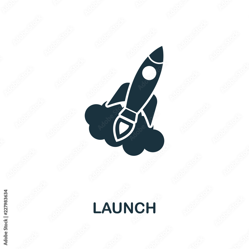 Launch icon. Premium style design from crowdfunding icon collection. UI ...