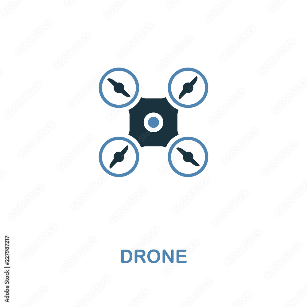 Drone icon in two colors design. Premium style from smart devices icon ...