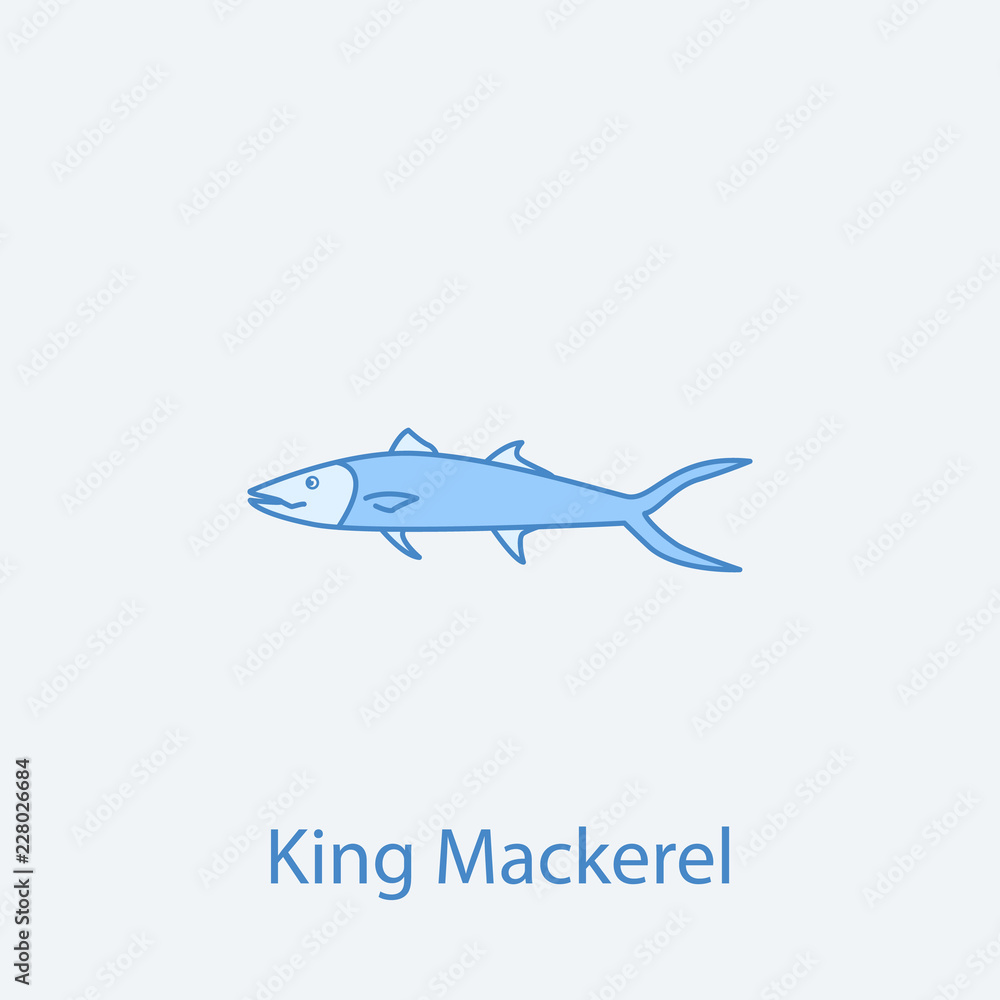 King Mackerel Vector