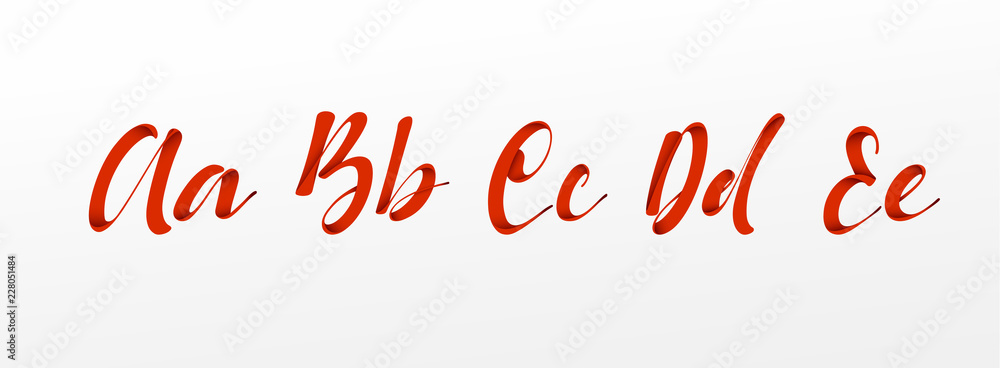 Font ribbon style Stock Vector | Adobe Stock