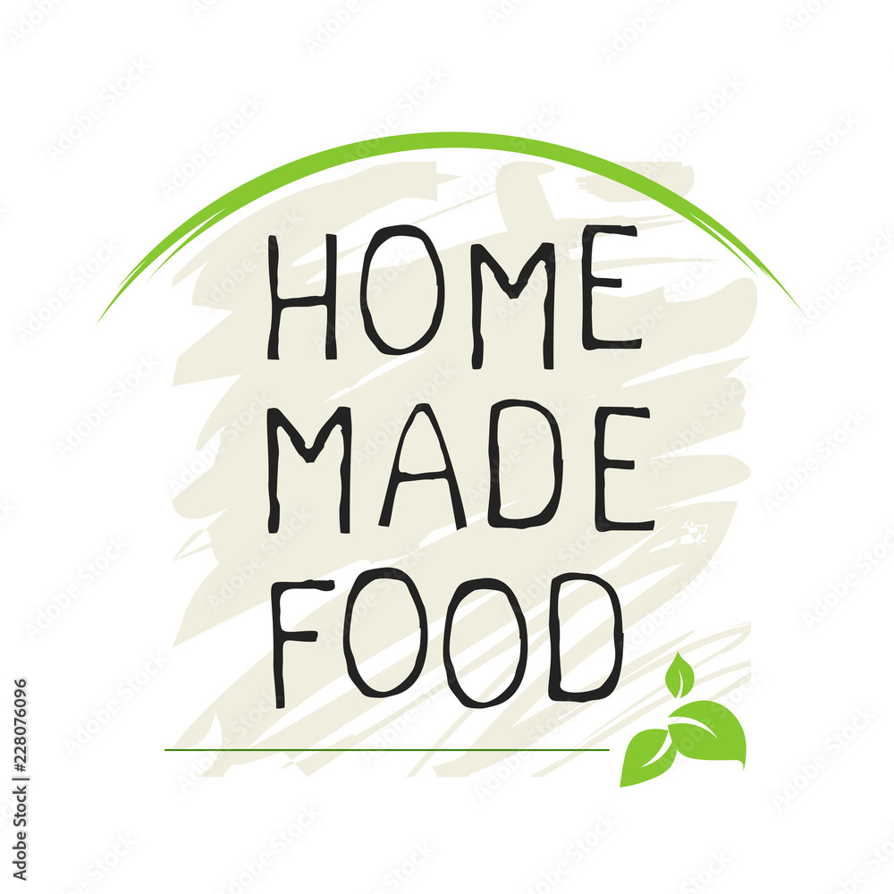 Home made food label and high quality product badges. Bio Organic ...