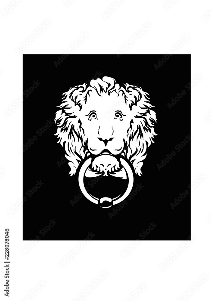 gothic lion head. vector image for logo or illustration Stock Vector ...