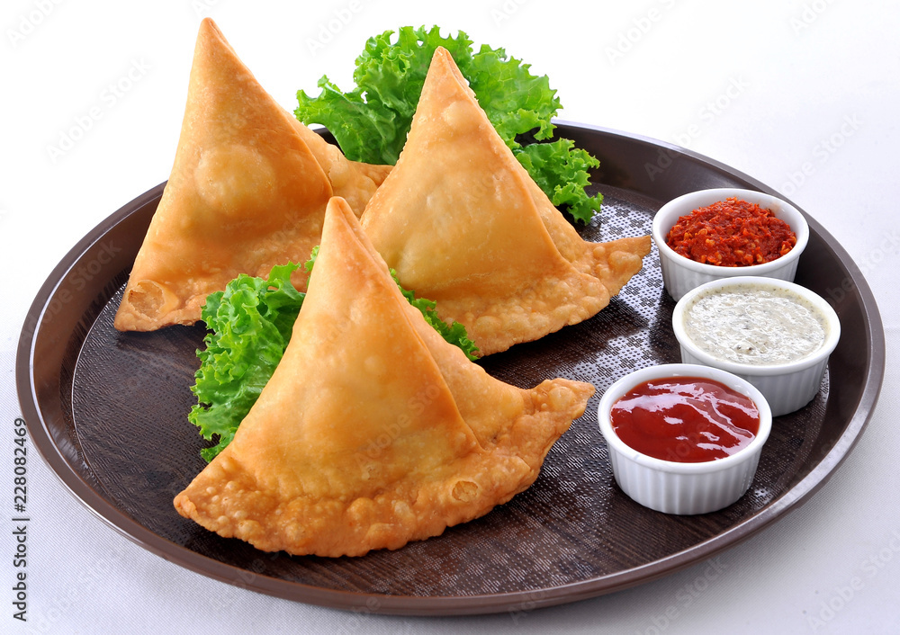 Fotografia do Stock: Punjabi Samosa, Sambusa, Sambuus, Samboksa ...