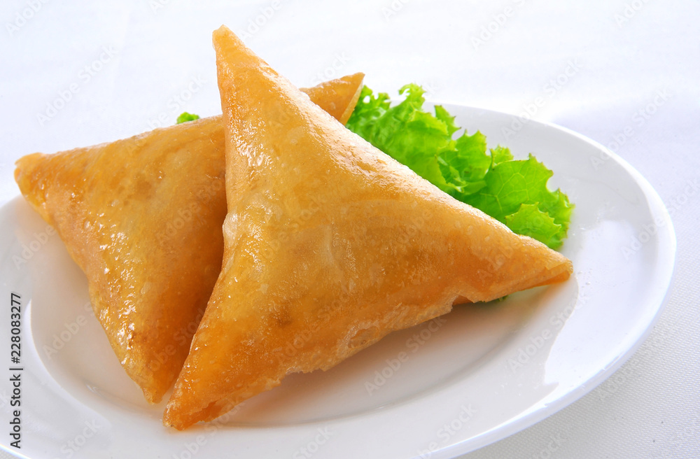Samosa, Sambusa, Samboksa with a savory filling of chicken, mince ...