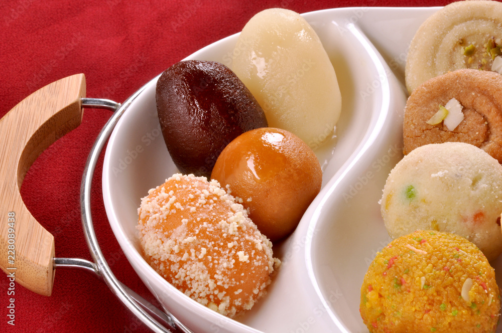 Mix Mithai, A Mouth-Watering Combination of Diffe Variety of Indian ...