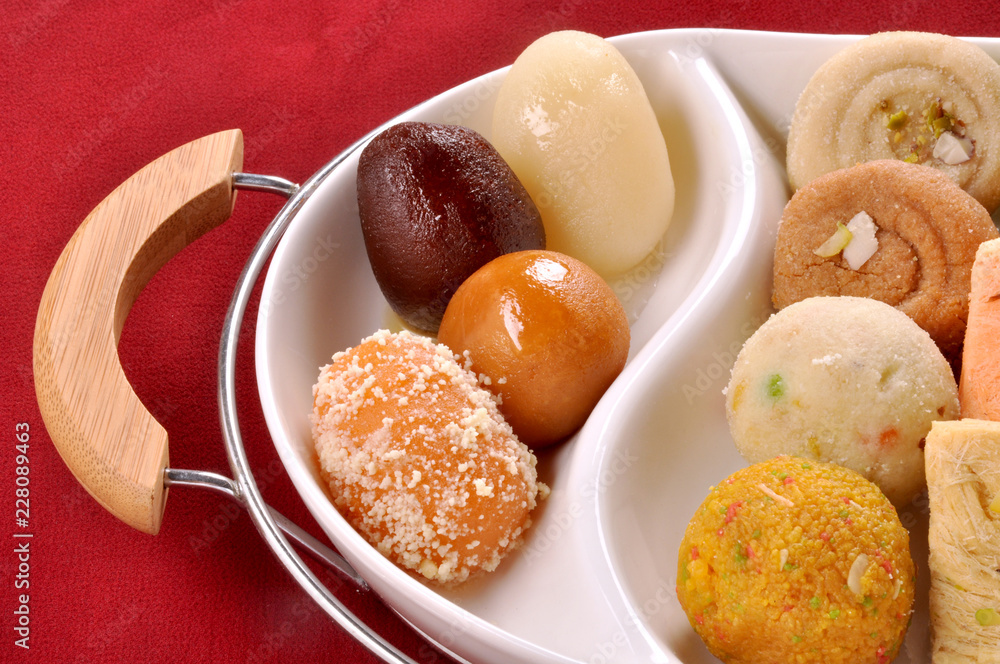 Mix Mithai, A Mouth-Watering Combination of Diffe Variety of Indian ...