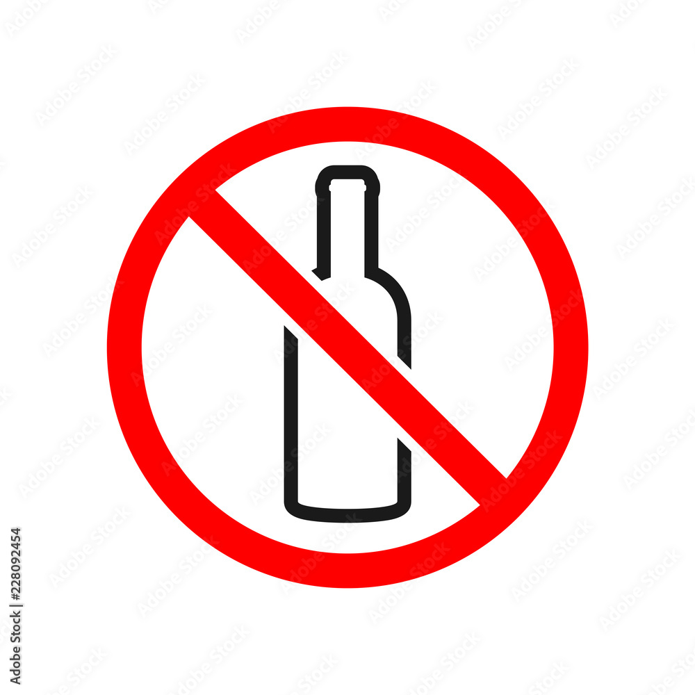 No Alcohol Sign Clipart
