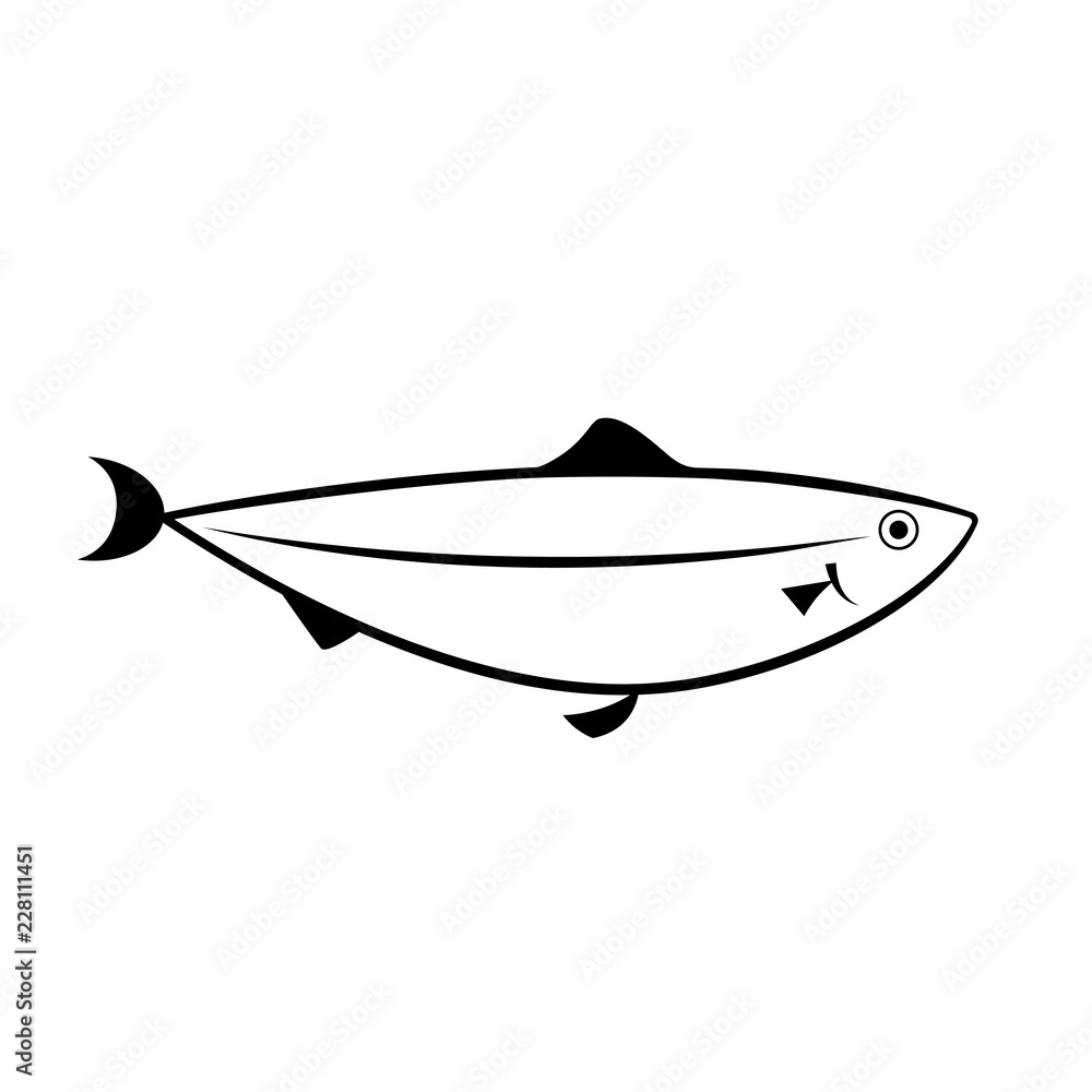 Number 11 Clipart Black And White Fish