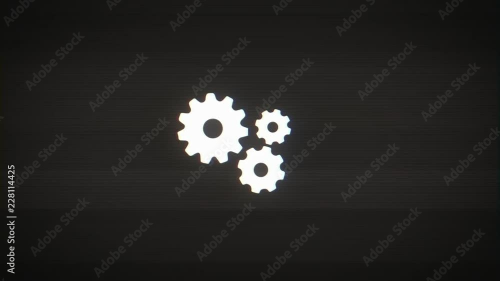 Gears Mechanism Rotating Loader Loop/ Animation of a 4k background ...