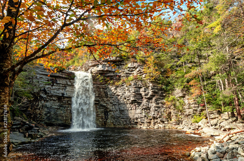 Awosting Falls. Minnewaska State Park Reserve Upstate NY, USA Stock ...