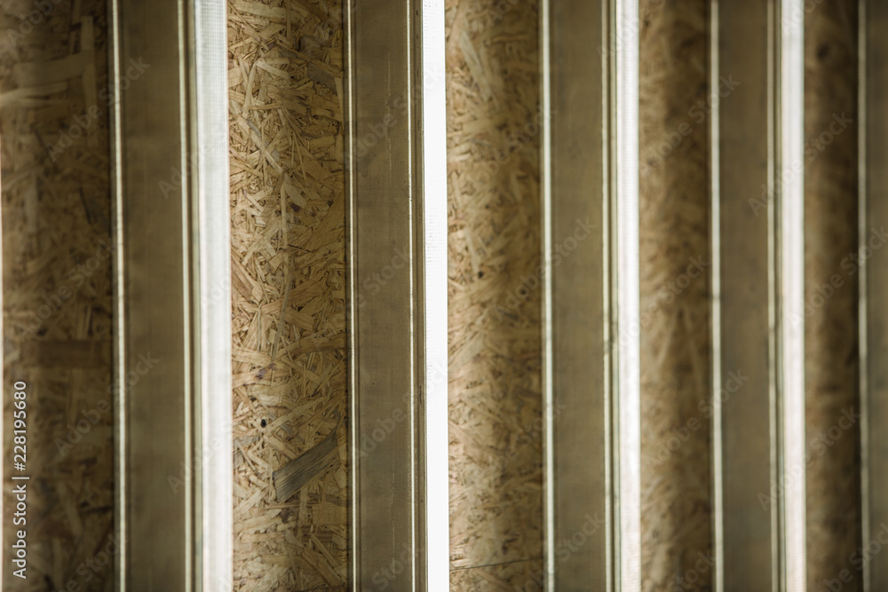 metal frame for plasterboard partitions and walls, installation of ...