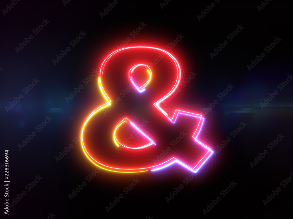 Ampersand Neon Sign