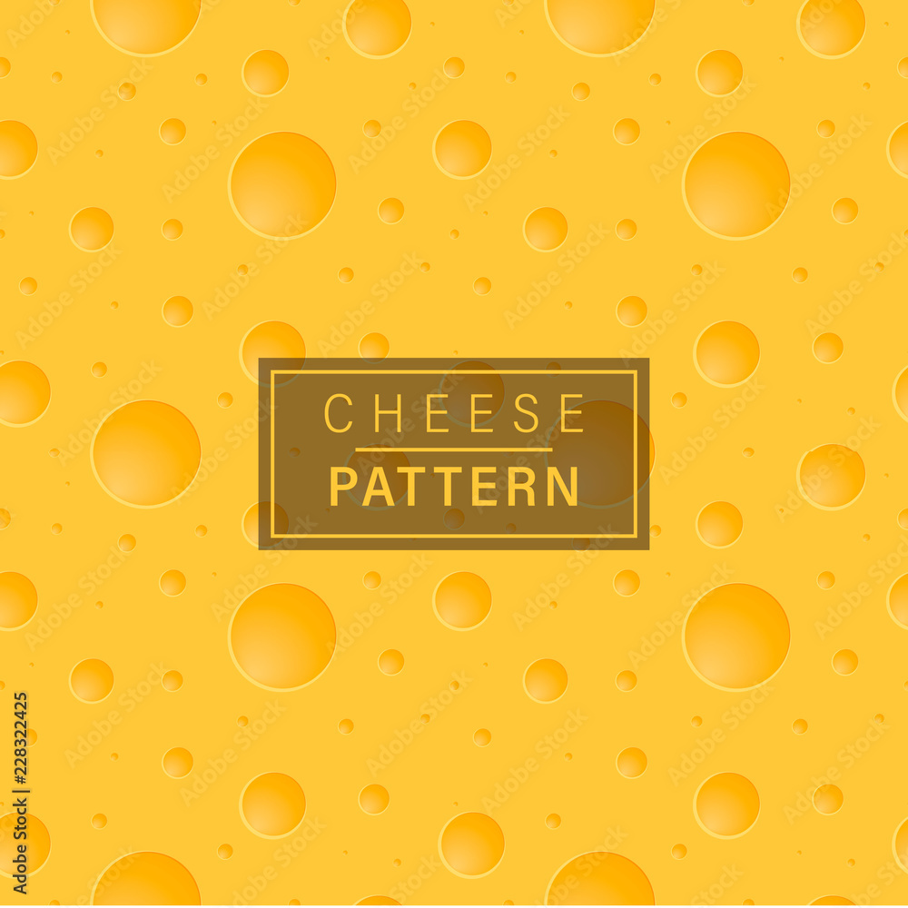 Cheese background pattern. Stock Vector | Adobe Stock