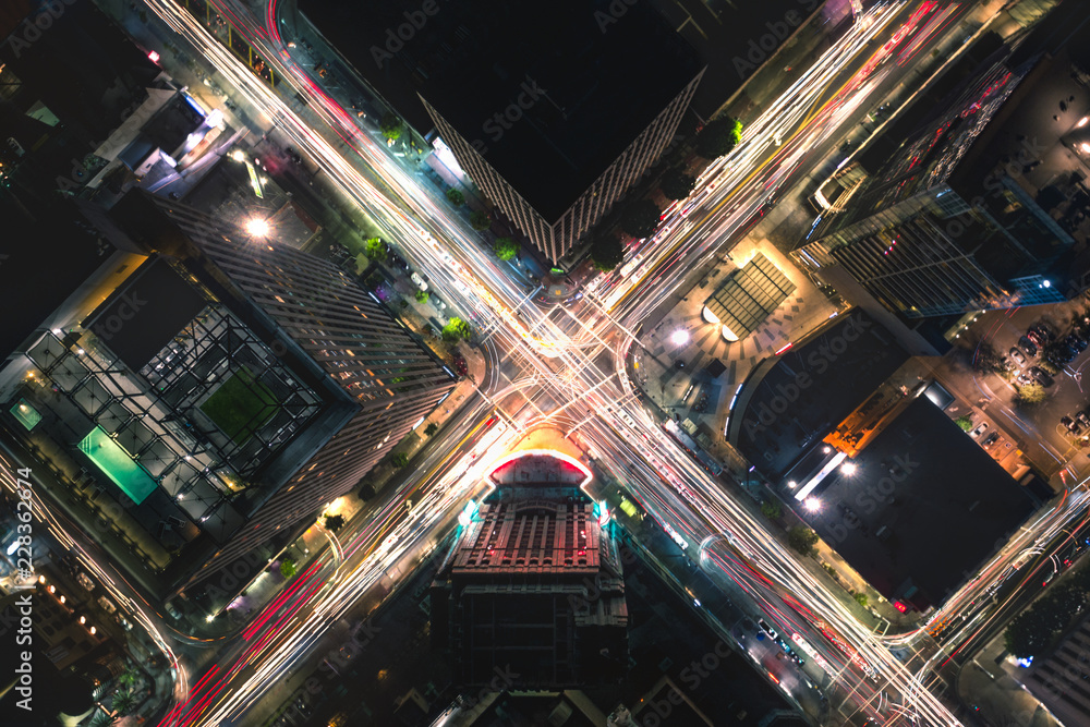 Koreatown, Los Angeles at night Stock Photo | Adobe Stock