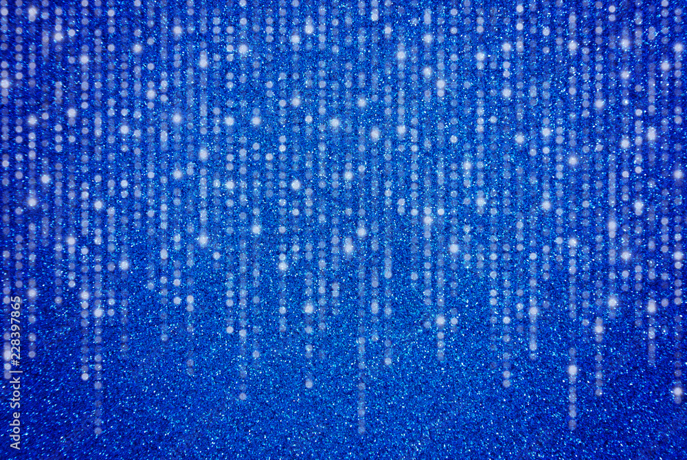 Blue Glitter Border with Cascading Lights Stock Photo | Adobe Stock