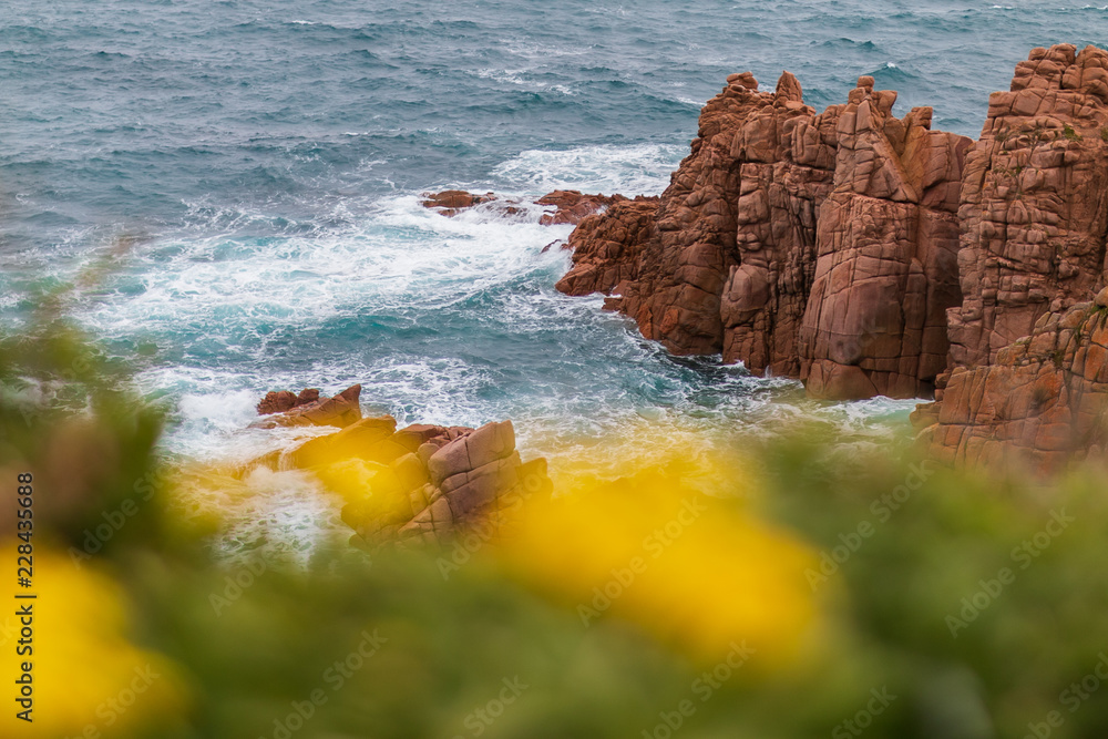 Beautiful nature view side by ocean Stock Photo | Adobe Stock