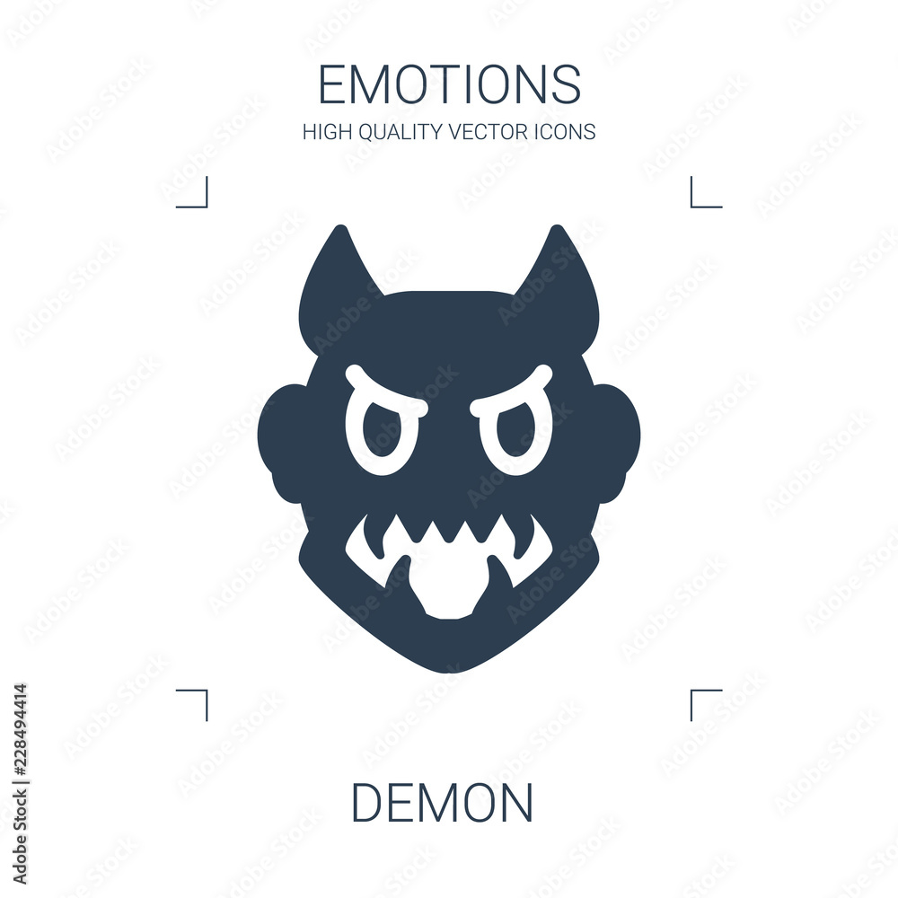 demon icon Stock Vector | Adobe Stock