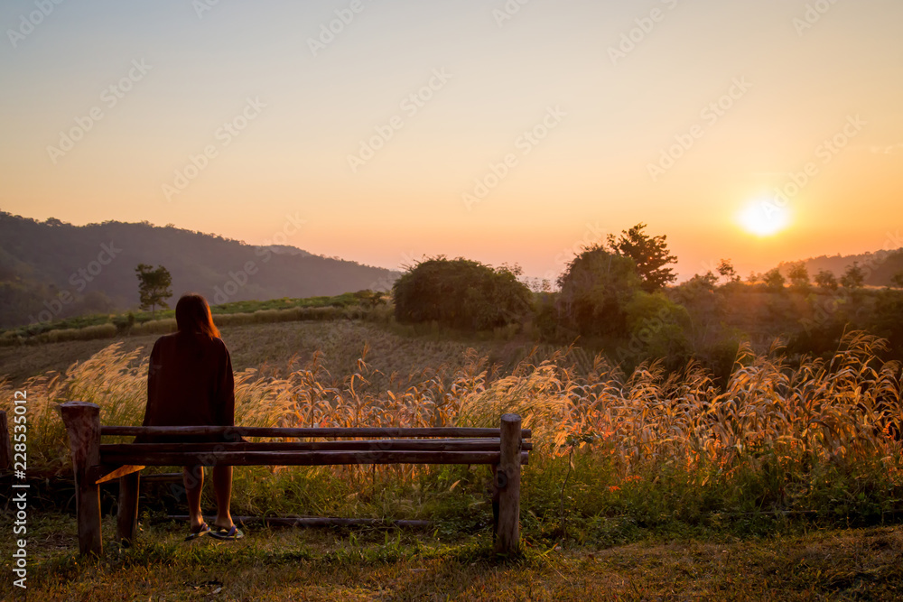 Lonely Person Sitting Girl