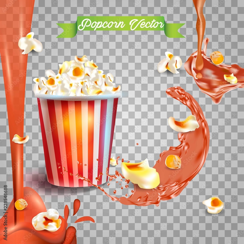 Spilled Popcorn Vector