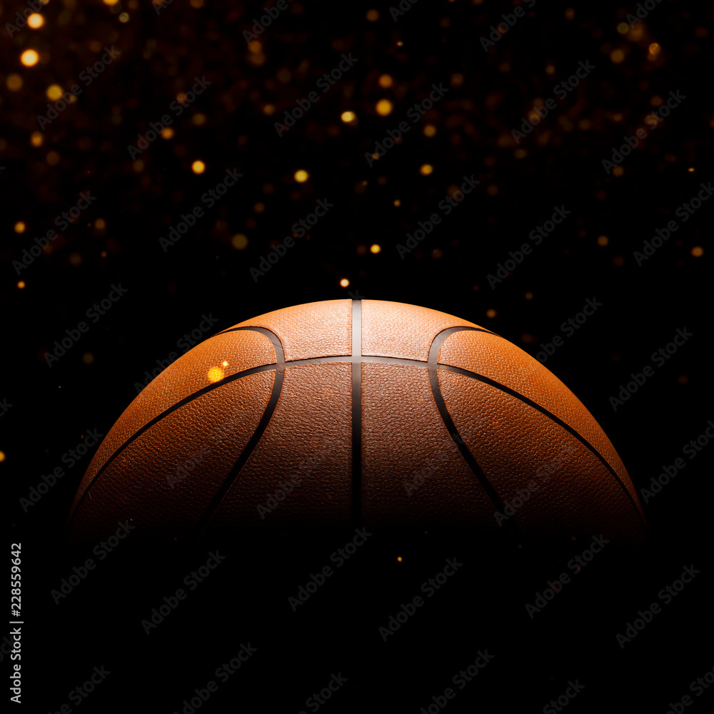 Basketball close-up on studio background - Stock image Stock Photo ...