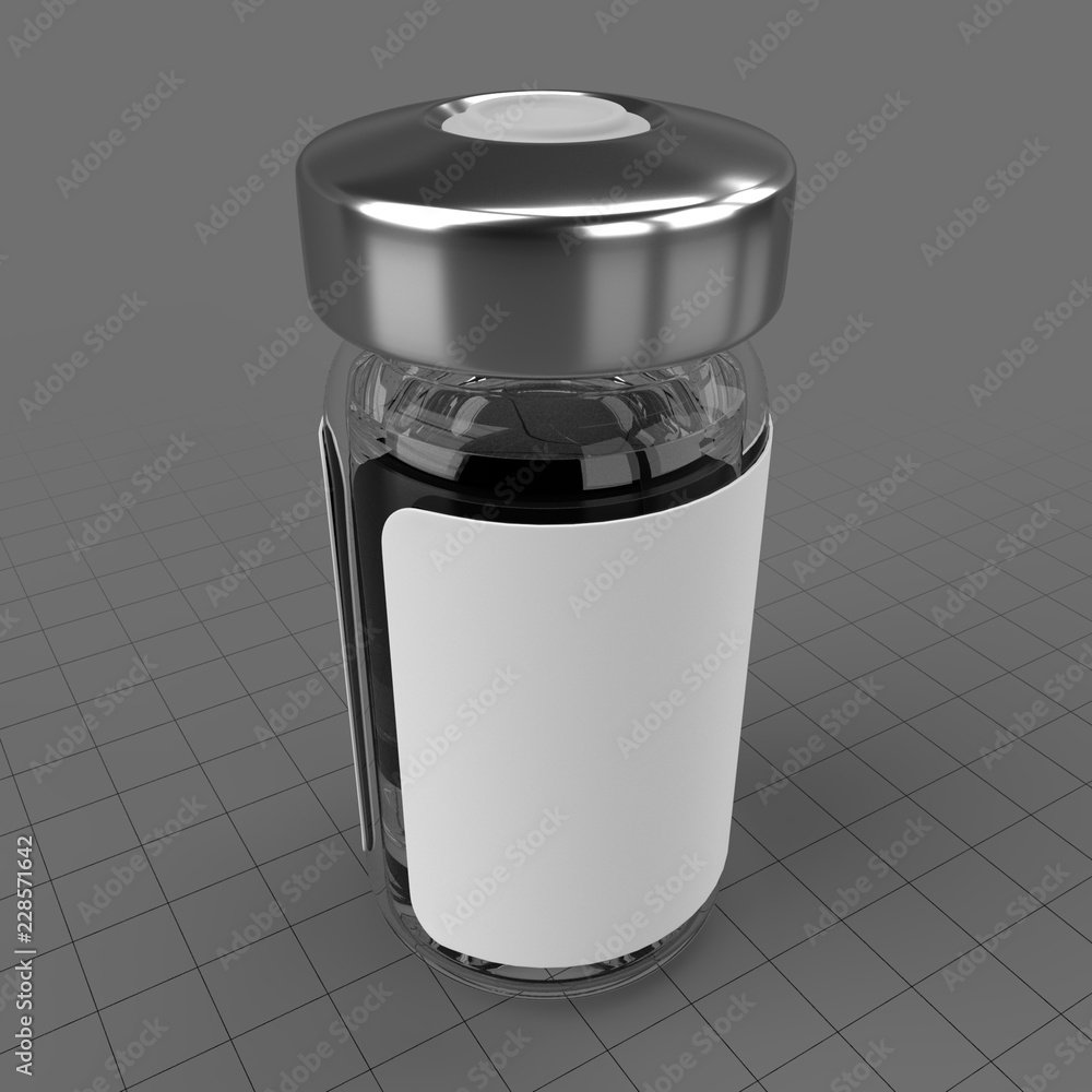 Vial Stock 3D asset | Adobe Stock