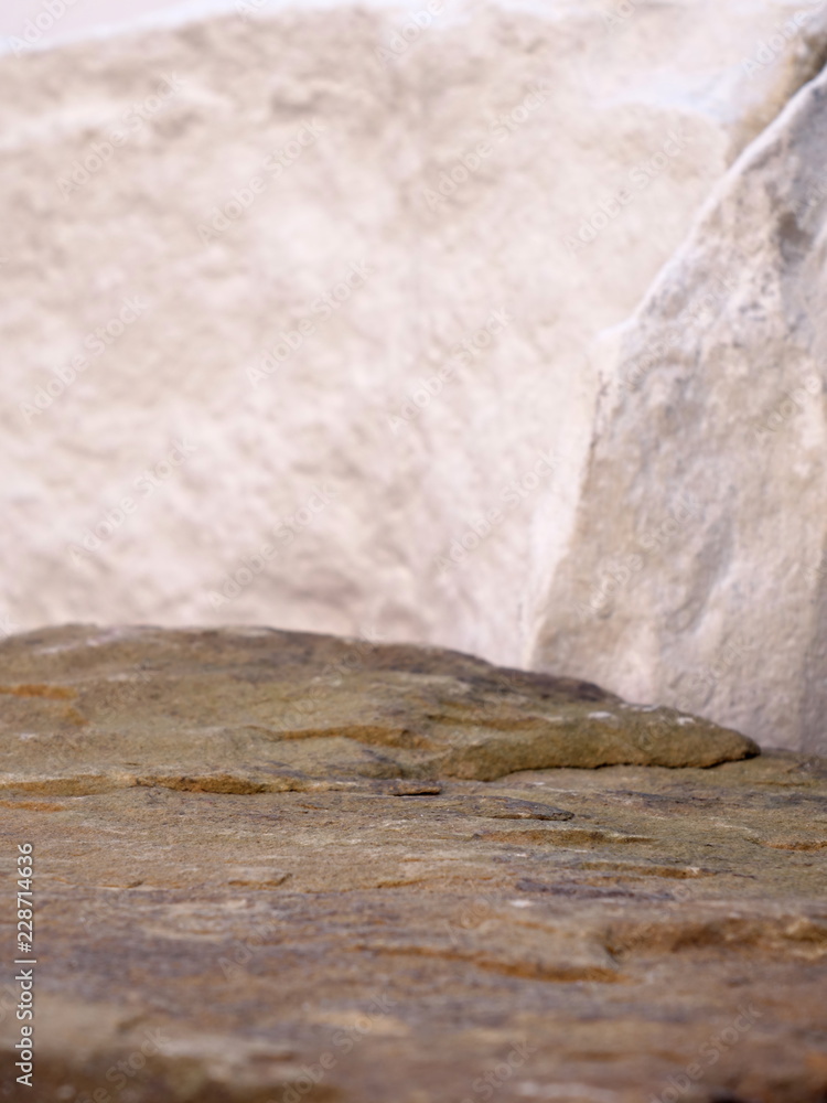 A Close Up of a Rough Texture Rock, Showing Indents and Steps of the ...