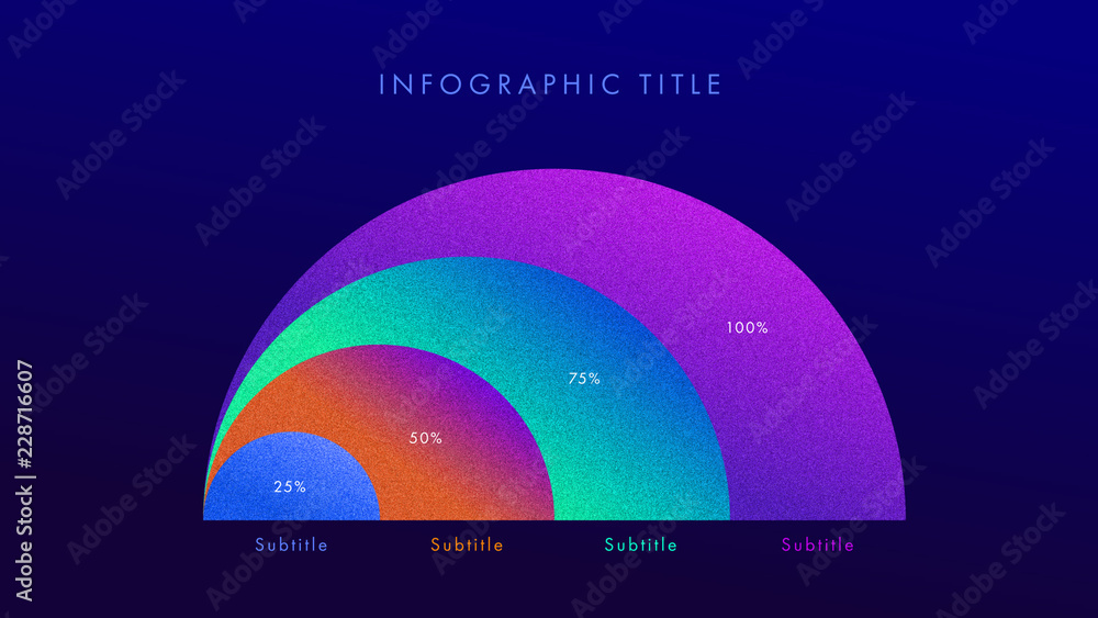 Semi Circle Infographic Stock Template | Adobe Stock