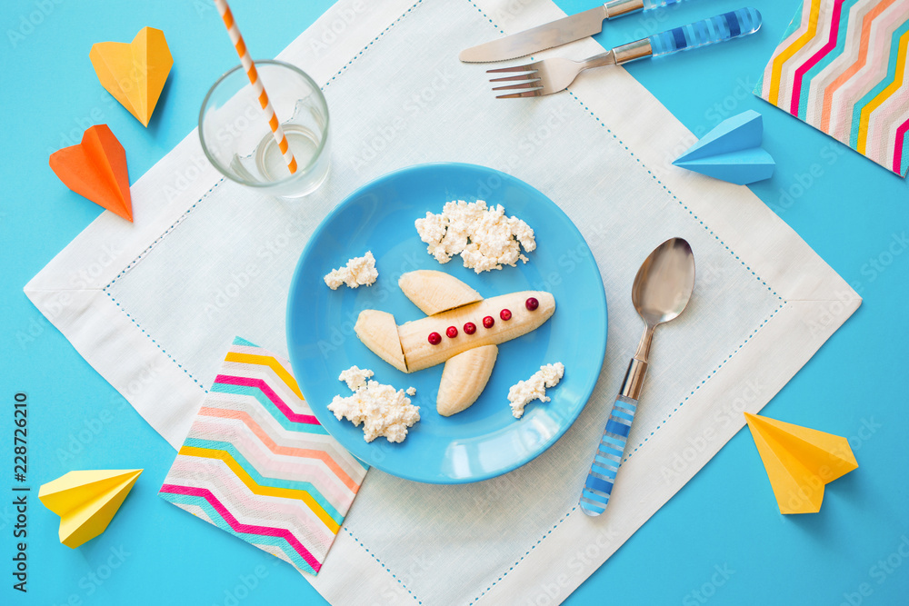 Fotografia do Stock: Fun food idea for kids. children's Breakfast ...