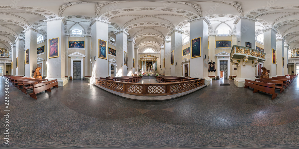 full seamless spherical panorama 360 by 180 degrees angle view interior ...