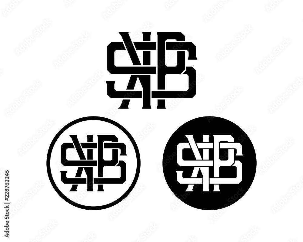 Vector Monogram Initial Name Letter SKP, KPS, PKS Sign Symbol Icon Logo ...