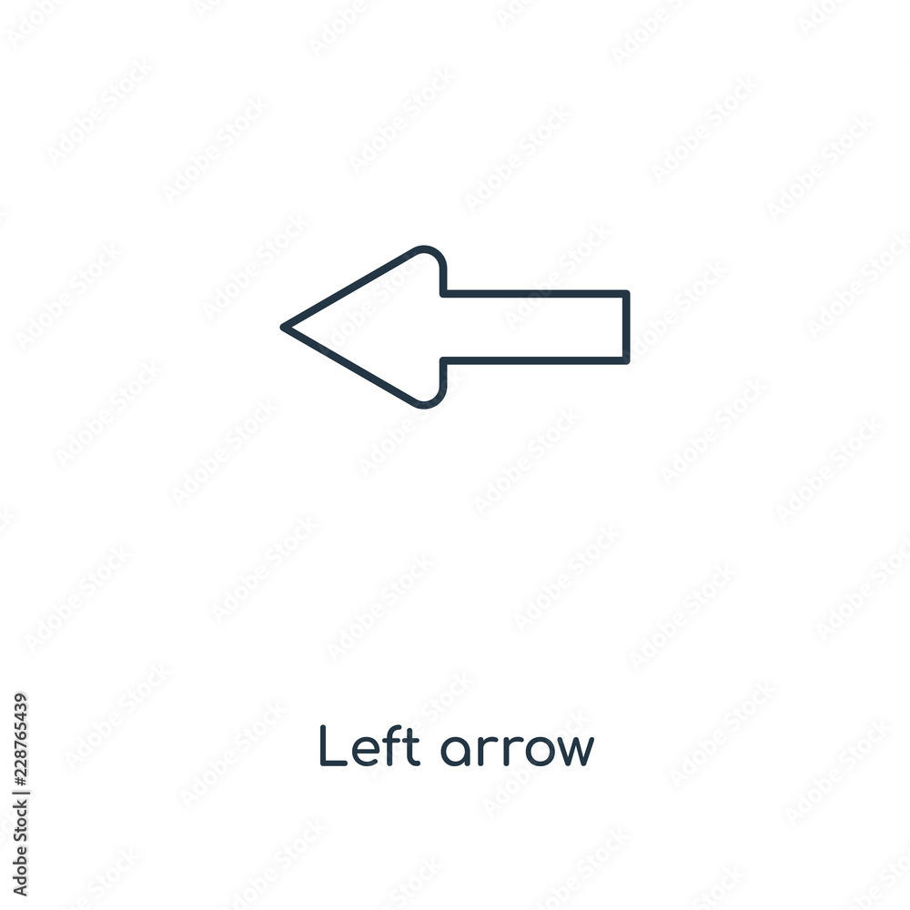 left arrow icon vector Stock Vector | Adobe Stock