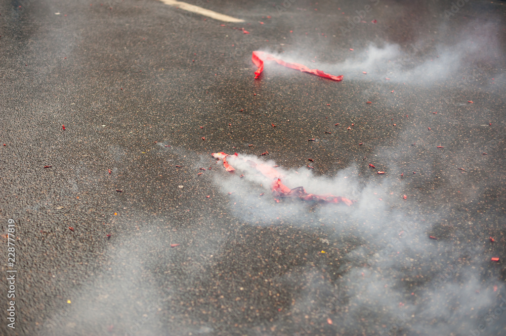 Chinese Firecrackers Exploding