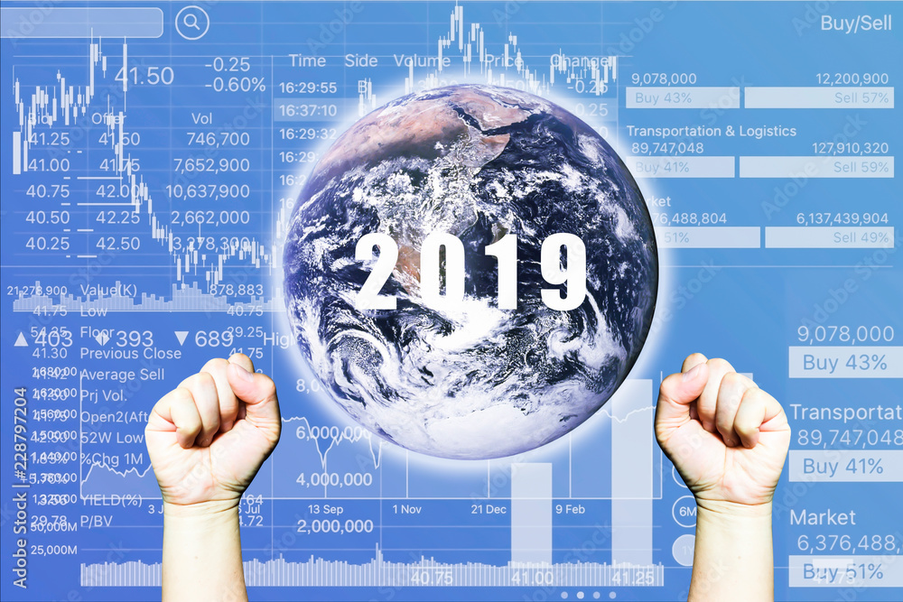 2019 Global Business and Economic vision with Stock index presentation ...