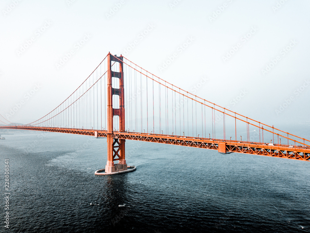 Golden Gate Bridge Close Up Side View