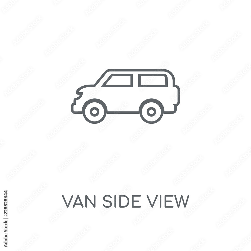 van side view icon Stock Vector | Adobe Stock