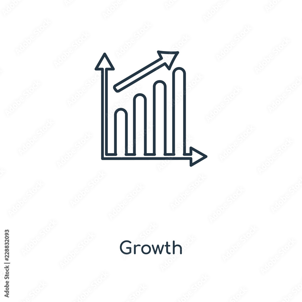 growth icon vector Stock Vector | Adobe Stock