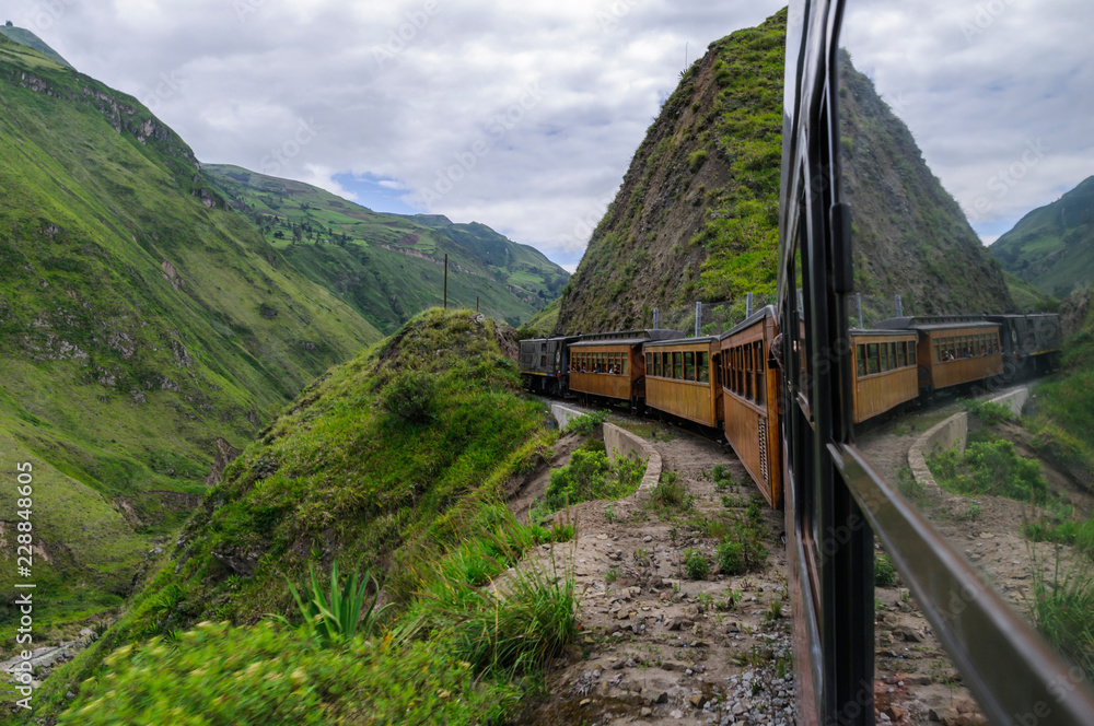 Train ride in the Andes of Ecuador / Train ride in the Andes to the ...