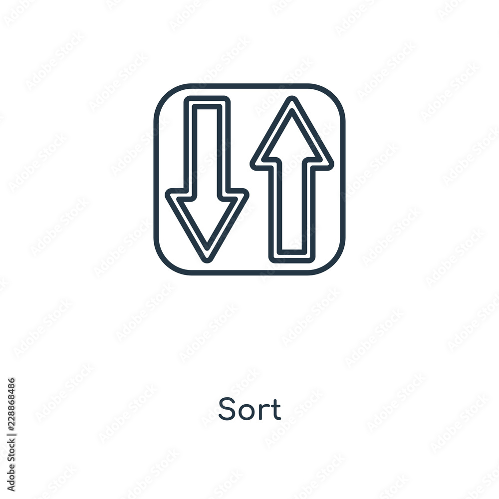 sort icon vector Stock Vector | Adobe Stock