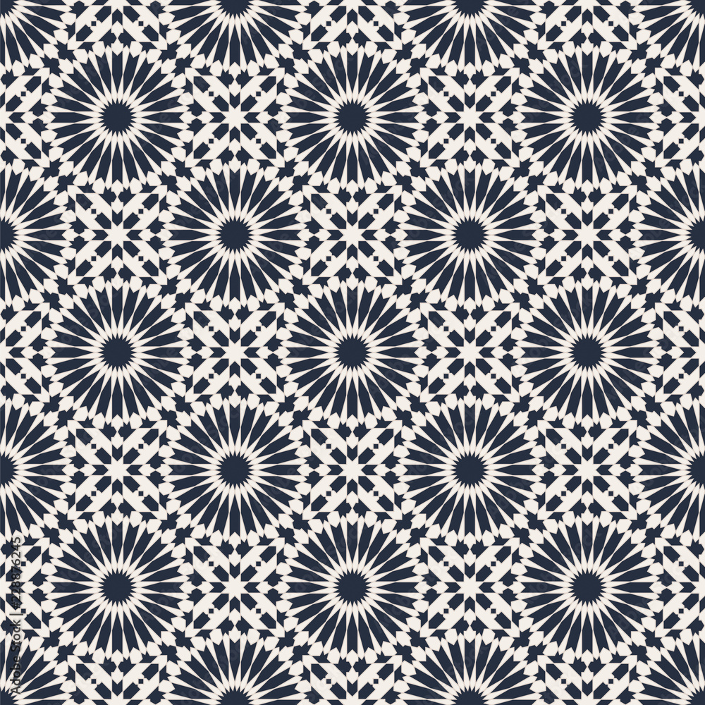 seamless vector traditional geometric arabic pattern. design for ...