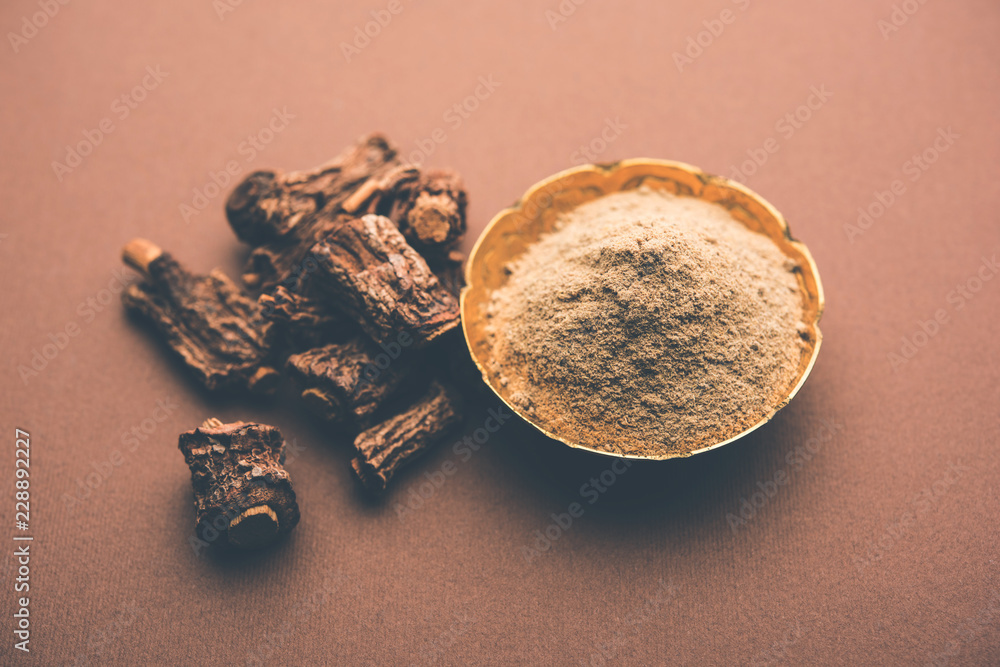 Hemidesmus indicus also known as Ananthamoola or Naruneendi or Nannari ...