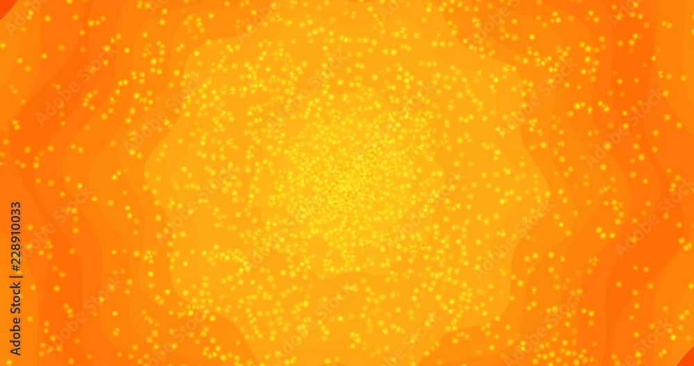 Orange abstract flower background - seamless loopep. Motion banner ...